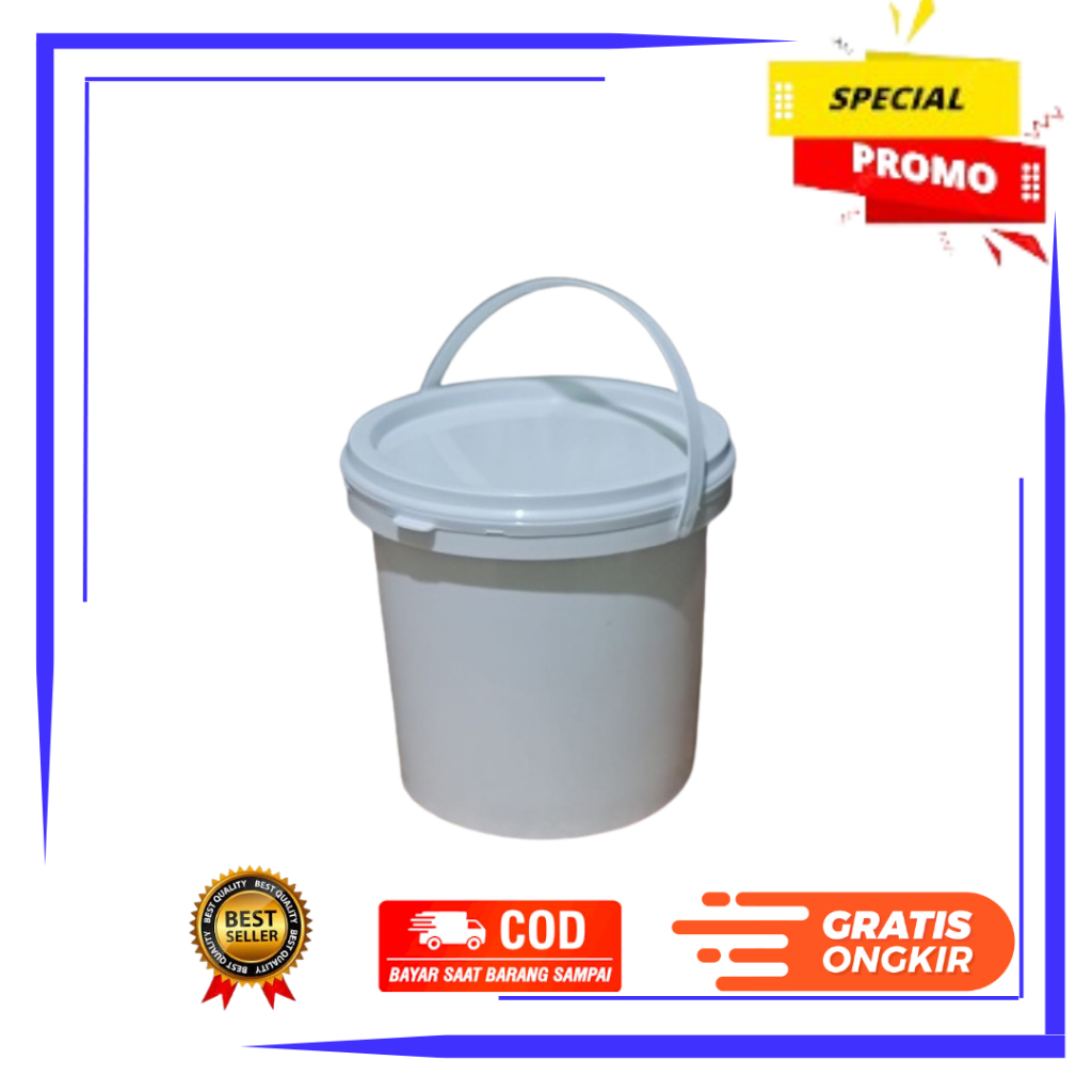 Jual ember 1 kg ember 1 liter ember kurma dll pail 1 kg bucket putih ...