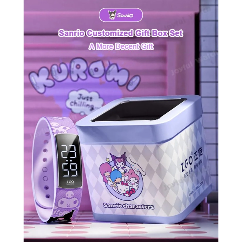 Jual Jam Tangan Sanrio Kuromi Smart watch ZGO Original Digital | Shopee ...