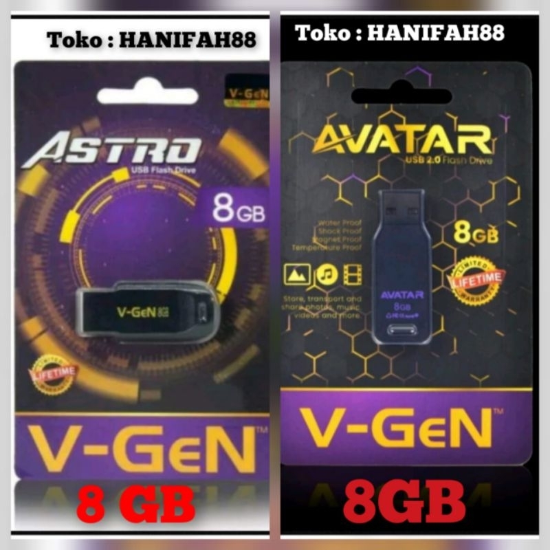 Jual Flashdisk V-Gen Astro/Avatar Usb Vgen 8GB ORIGINAL | Shopee Indonesia