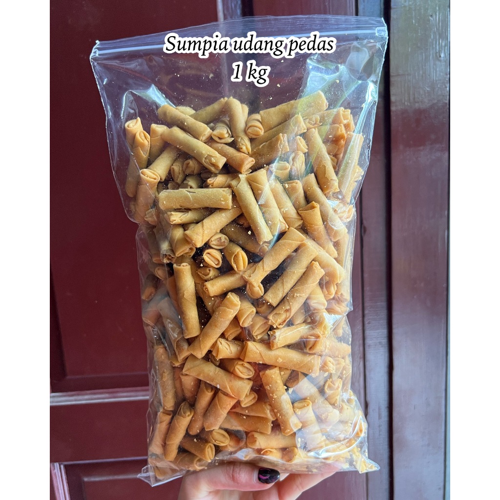 Jual 1 KILOGRAM SUMPIA UDANG PEDAS | LUMPIA UDANG | PANGSIT UDANG ...