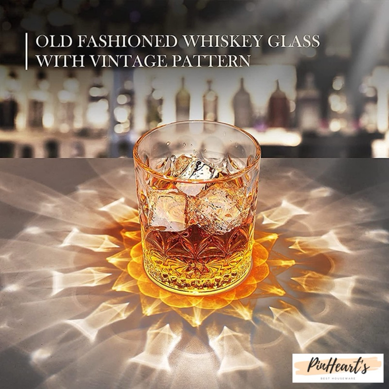 Jual GELAS KACA WINE WHISKY CRYSTAL OLD FASHIONED ROCK GLASS 300ml - CG03 | GELAS WHISKEY ROCK ...