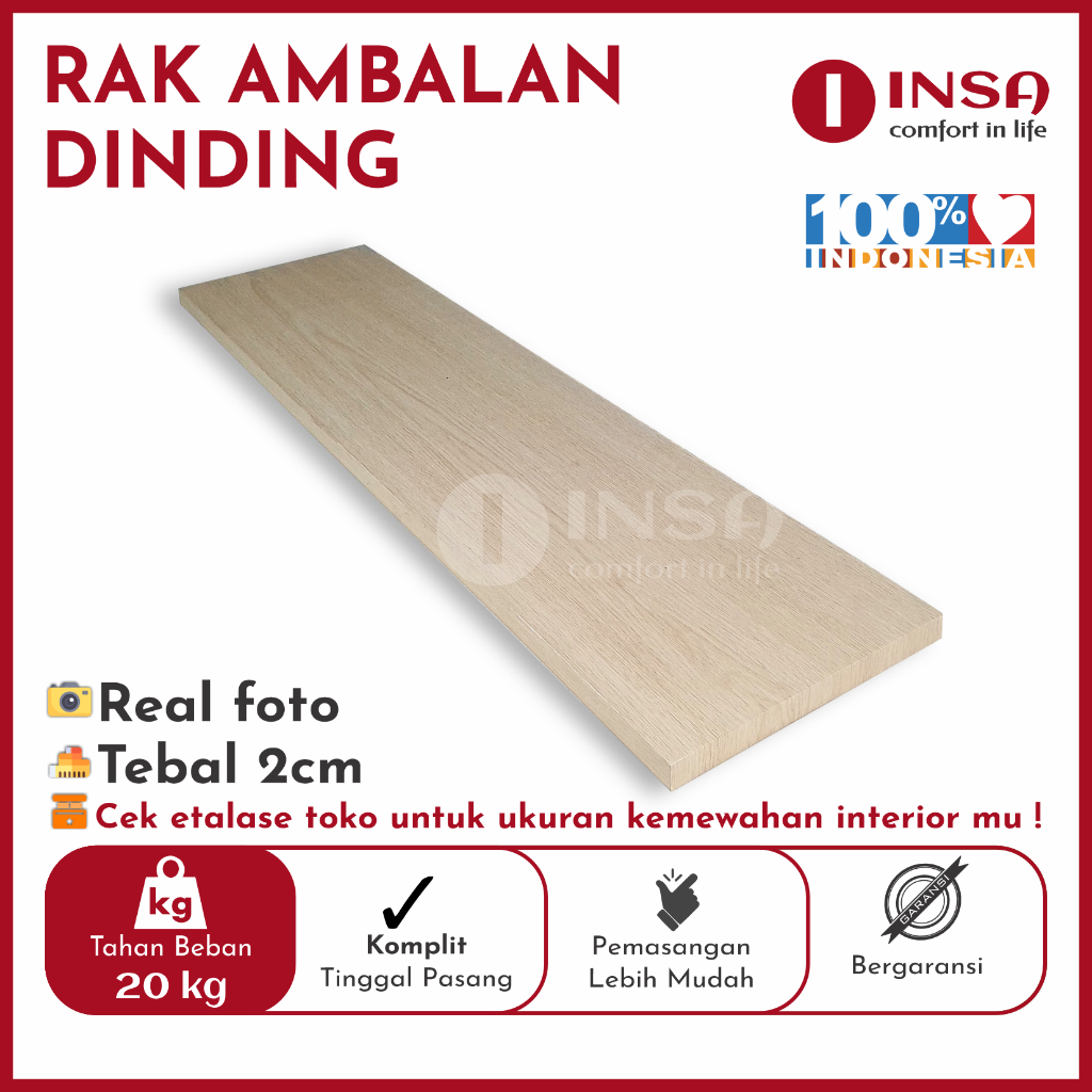 Jual Rak Dinding Ambalan Dinding Minimalis Aestetic Ukuran Panjang 40cm ...