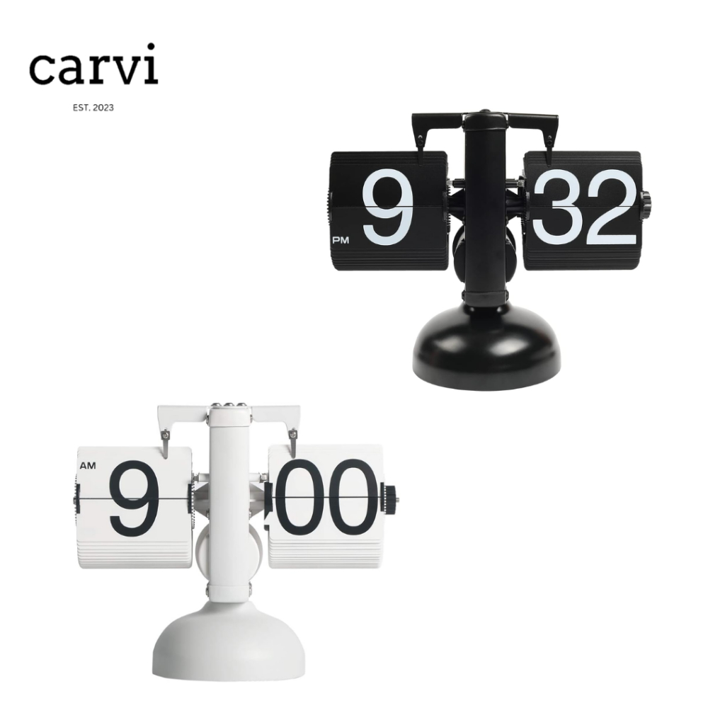 Jual Carvi Classic Retro Flip Clock Jam Meja Klasik Vintage | Shopee ...