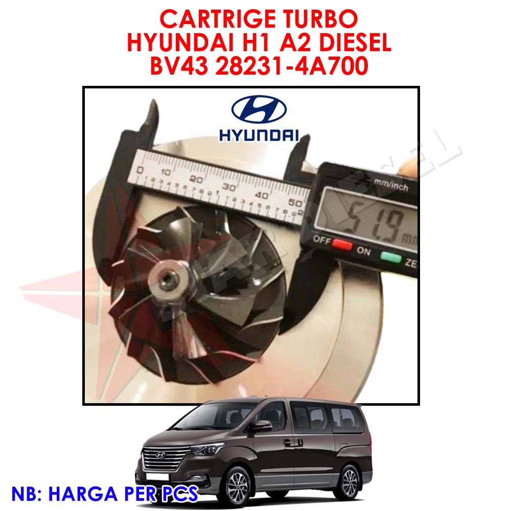 Jual CARTRIGE TURBO 28231-4A700 TURBO H1 STAREX A2 MODEL VNT | Shopee ...