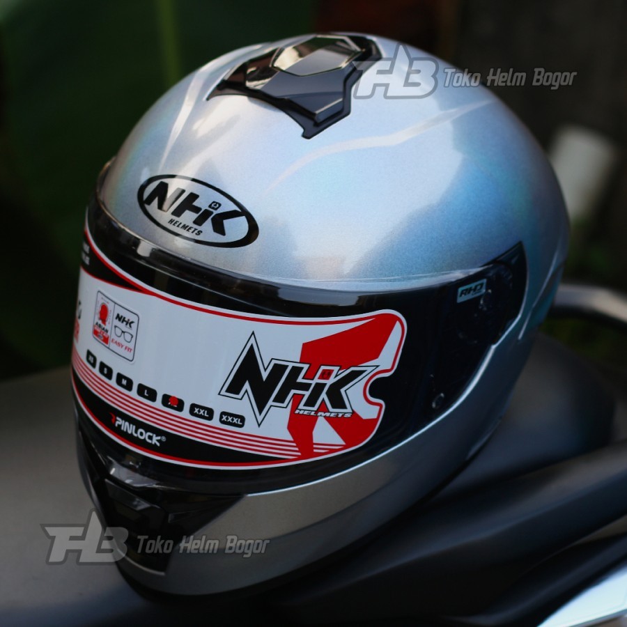 Jual NHK Mark 1 ELITE Chameleon Pearl White Rainbow HELM FULL FACE ...