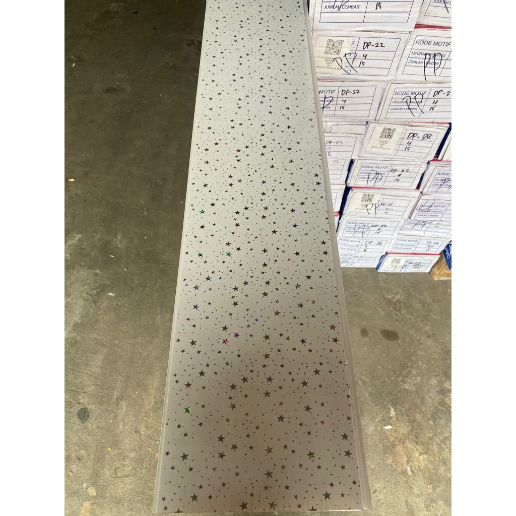 Jual Plafon Pvc Putih Motif Bintang Glossy Maihome (Wb 3) | Shopee ...