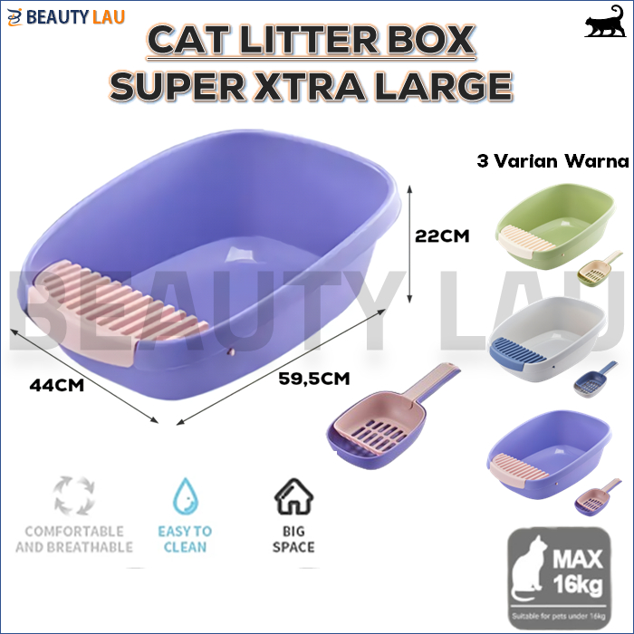 Jual CAT LITTER BOX KUCING JUMBO XXL BAK PASIR TOILET KUCING JUMBO ...