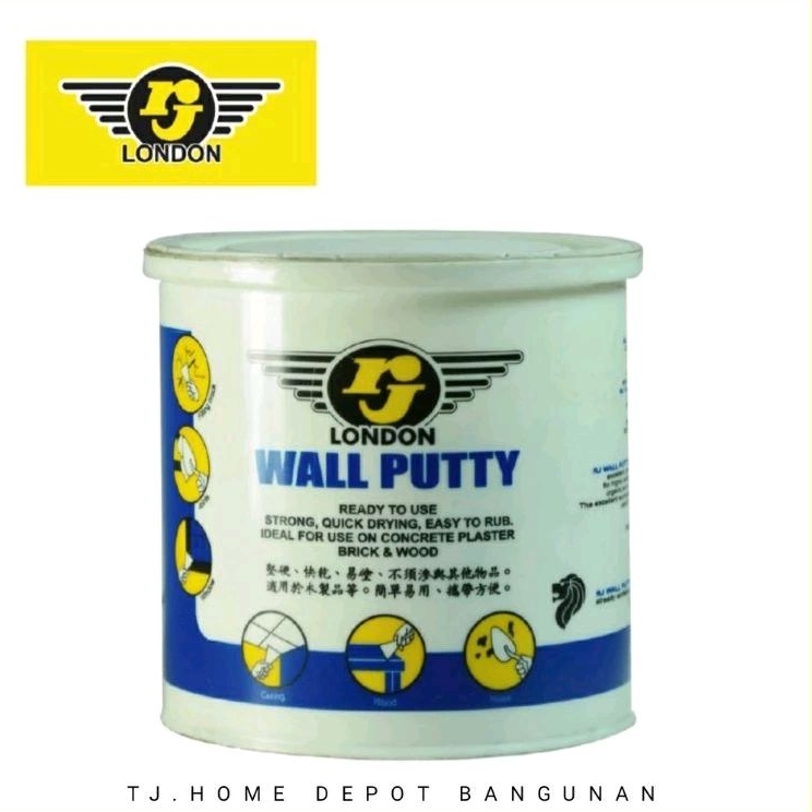 Jual Wall filler Wall Putty Dempul Tembok Plamir RJ London 5 Kg ...