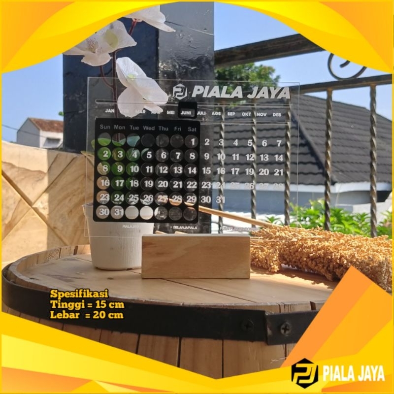 Jual KALENDER ABADI AKRILIK AESTHETIC | SOUVENIR MEJA | KADO ULANGTAHUN ...