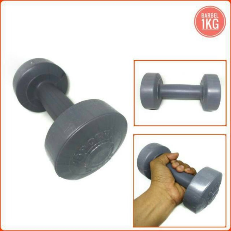 Jual Barbel 1kg Dumble plastik PVC | Shopee Indonesia