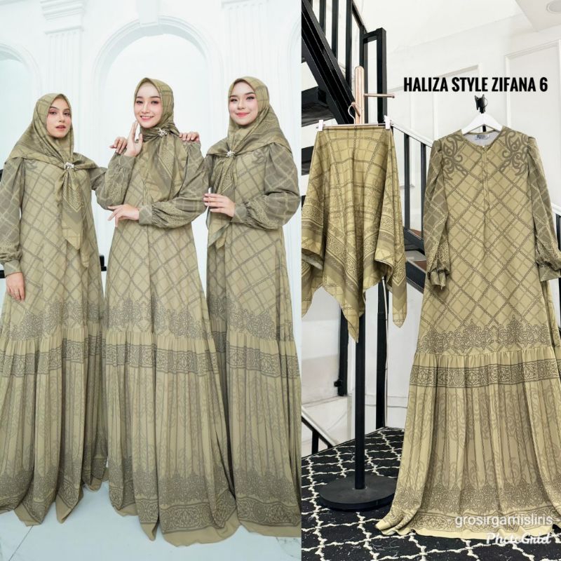 Jual SALE‼️Gamis Haliza Zifana 6 Koko Haliza by Haliza Style Haliza ...