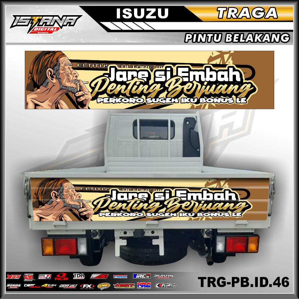 Jual Stiker Pintu Belakang Pick Up TRAGA - Sticker Variasi Pintu ...