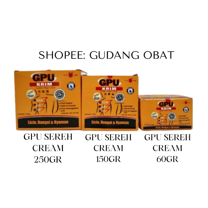 Jual Cap Lang Krim GPU Sereh 60 Gr, 150 Gr, 250 Gr | Shopee Indonesia
