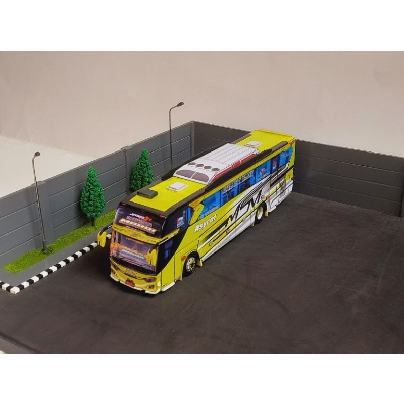 Jual miniatur papercraft bus skala 50 msm asyrof maudi | Shopee Indonesia