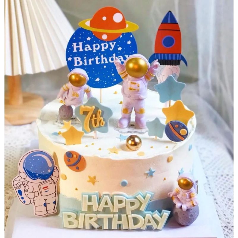Jual CAKE TOPPER FIGURE ASTRONOT BULAN BINTANG PLANET ANTARIKSA LUAR ...