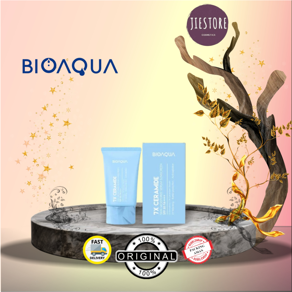 Jual BIOAQUA 7X Ceramide Sunblcok Wajah Sunscreen SPF 50 PA++++ 40ml ...