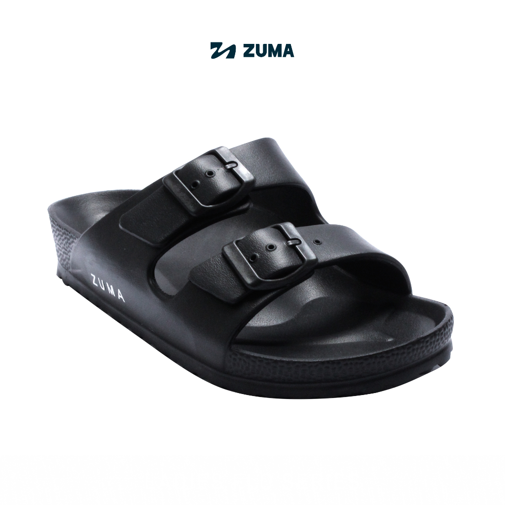 Jual Zuma Women Flo 1 Black, Sandal Slop Wanita Karet Slip On Polos ...