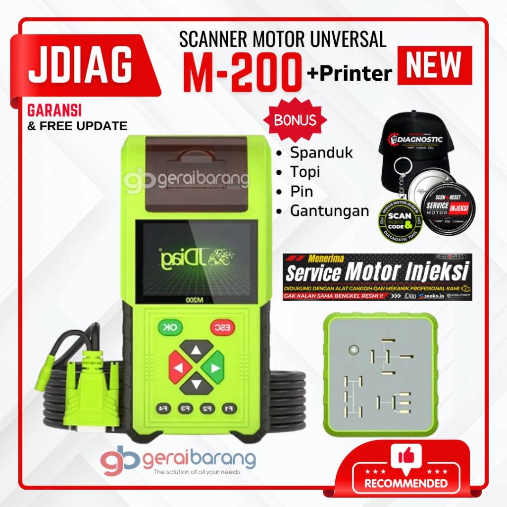Jual Scanner Motor Injeksi JDiag Universal Diagnostik Scan Tool New-GB ...