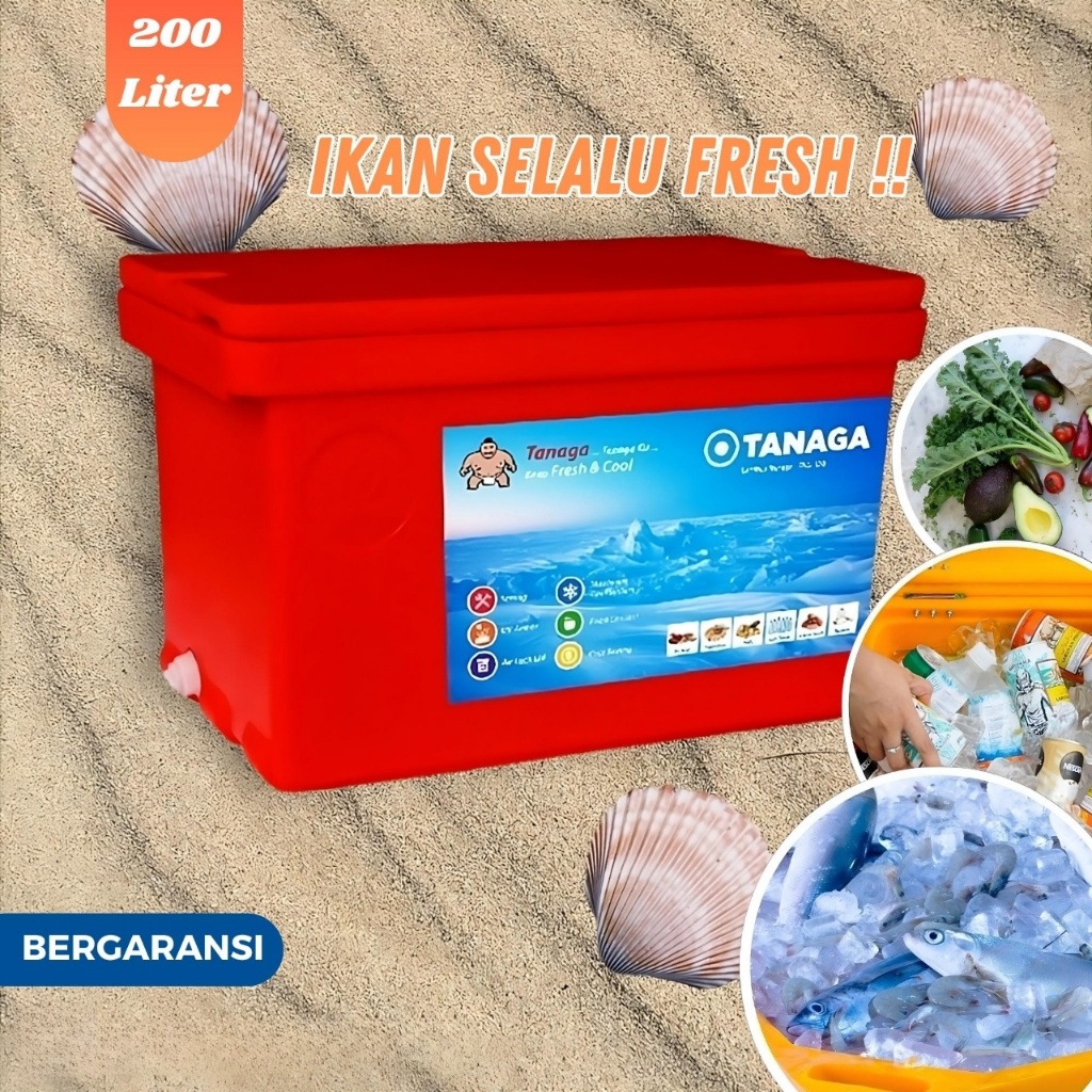 Jual Cooler Box Tanaga 200 Liter Termos Es Kotak Tempat Es Batu Daging ...