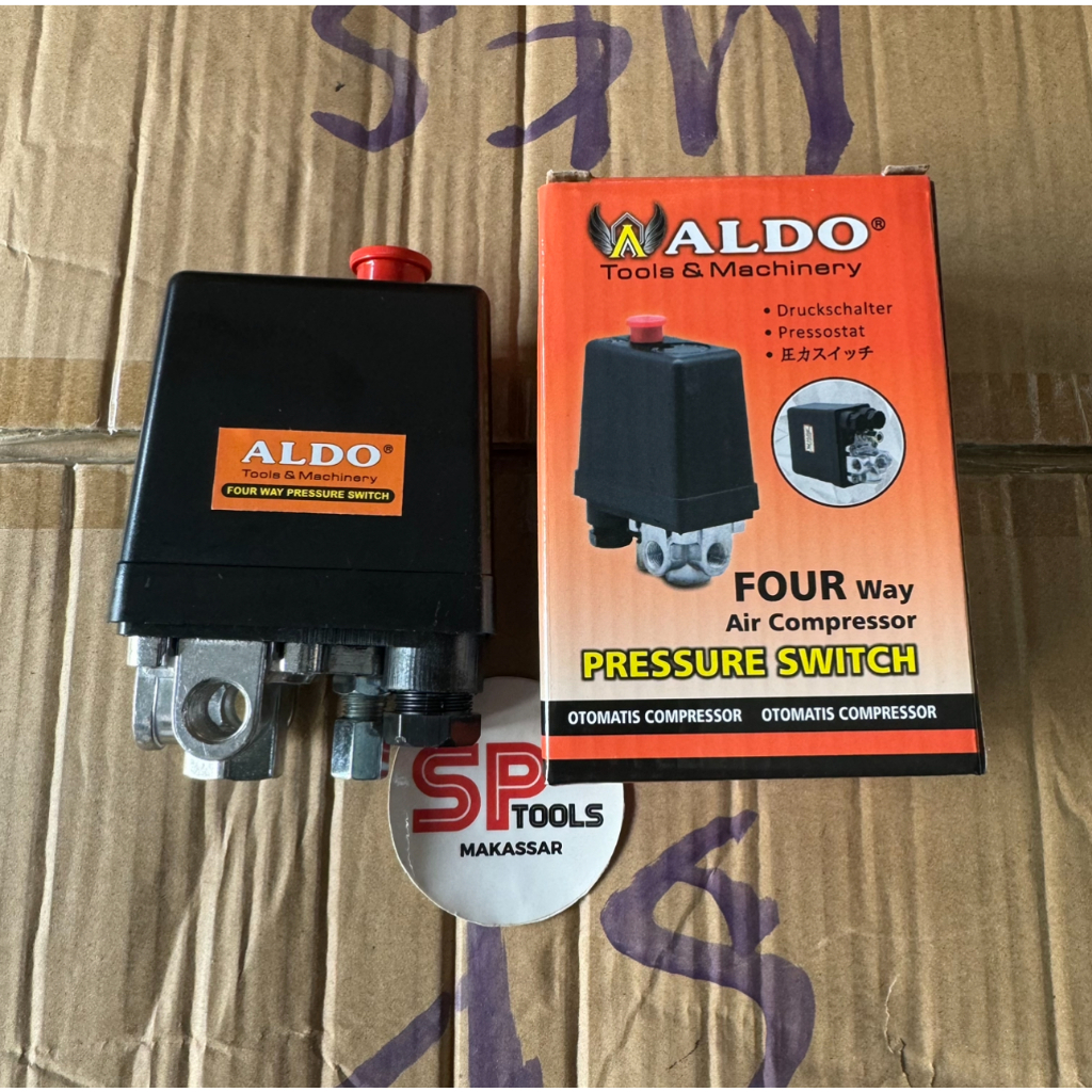 Jual OTOMATIS COMPRESSOR KOMPRESOR LISTRIK KECIL 4 LUBANG 4 WAY ALDO ...