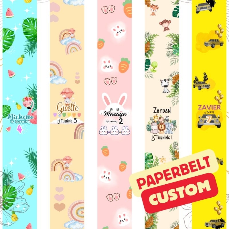 Jual 18 pcs PAPERBELT BOX NASI BENTO CUSTOM SEGEL BOX STIKER LABEL ...