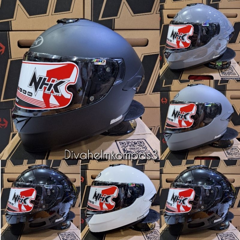 Jual Helm Full Face NHK MARK 1 ELITE Solid All Warna | Shopee Indonesia