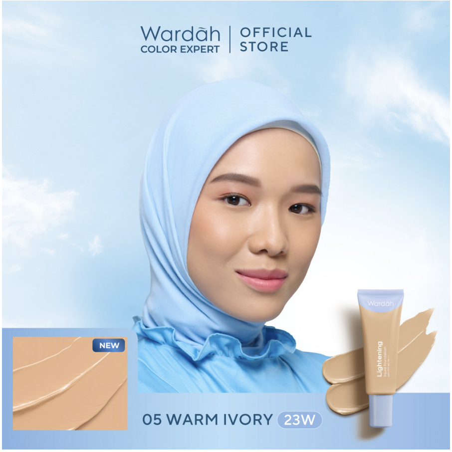 Jual Wardah Lightening Liquid Foundation 2 in 1 SPF 40 - 25ml (Kemasan ...