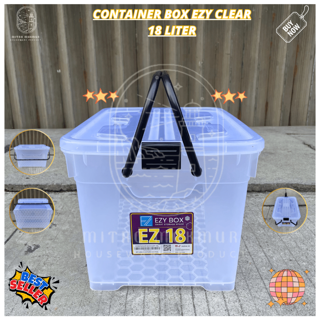 Jual Promo Container Box Ezy Clear Kontainer Box Ezy Bening 10 15 18 30 ...