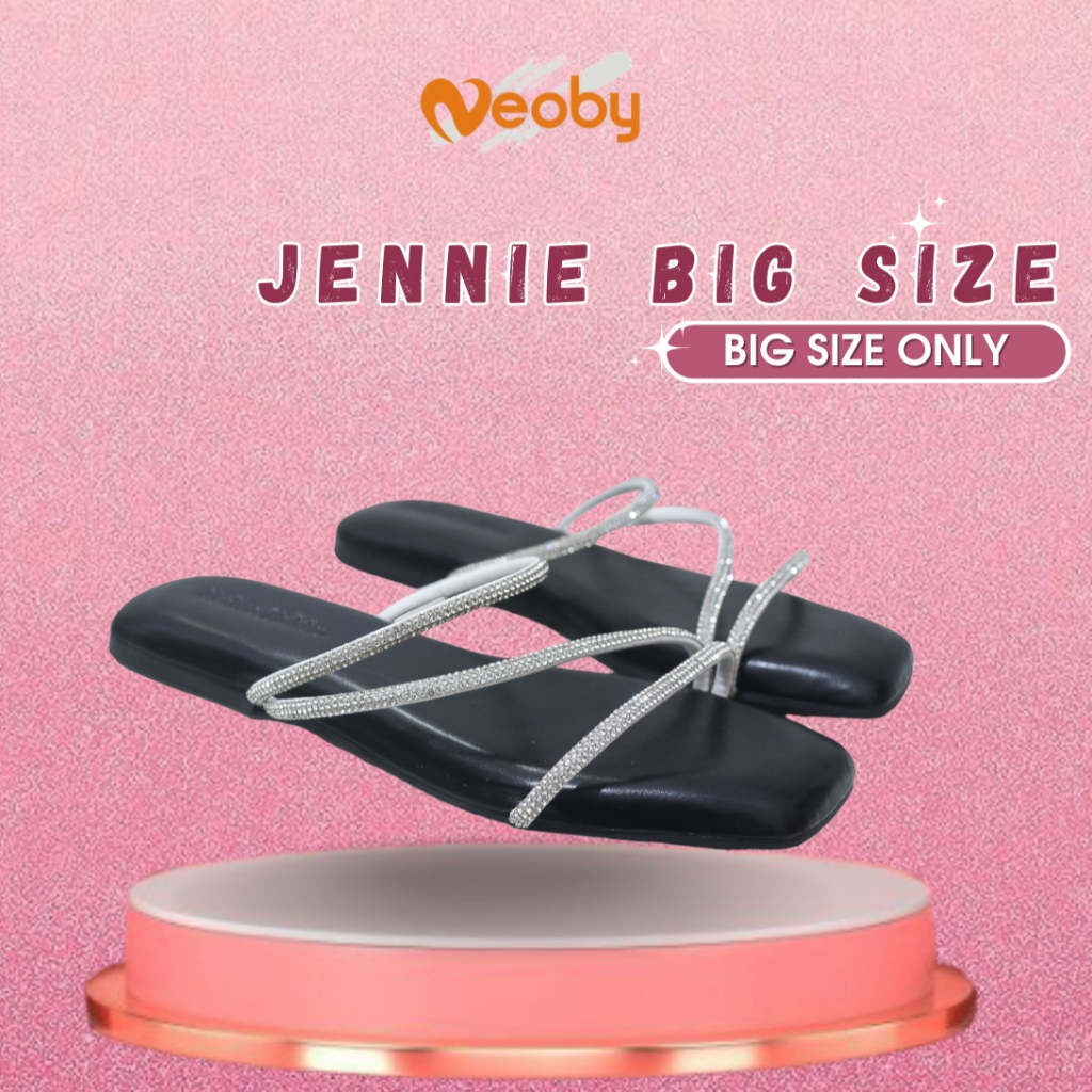 Jual Neoby JENNIE BIG SIZE sandal wanita blink blink gliter sandal ...