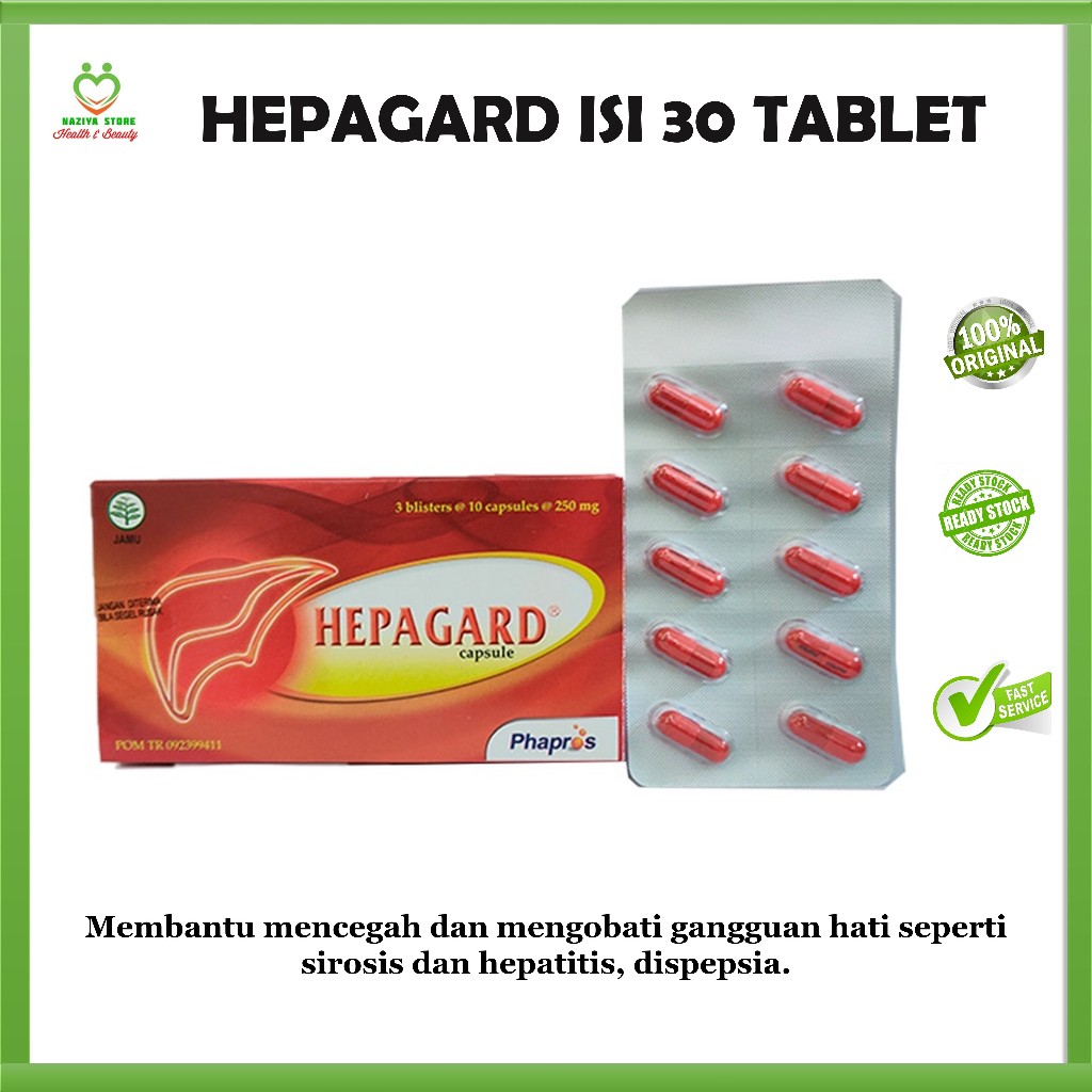 Jual HEPAGARD TABLET isi 30 Tablet Suplemen Untuk Mencegah dan ...
