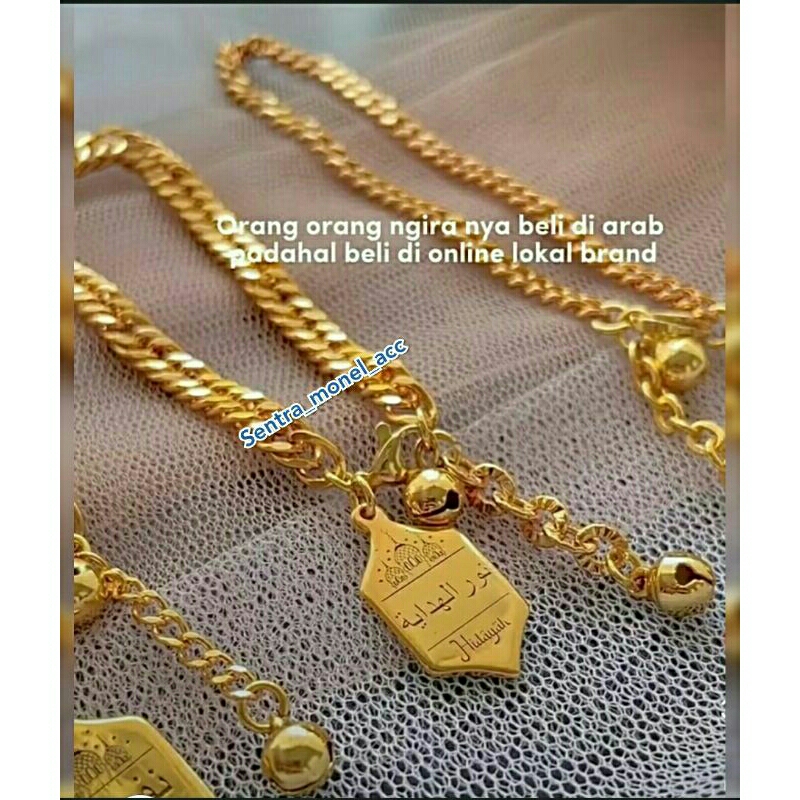 Jual Gelang Arabic nama / gelang nama font arab / gelang titanium lapis ...