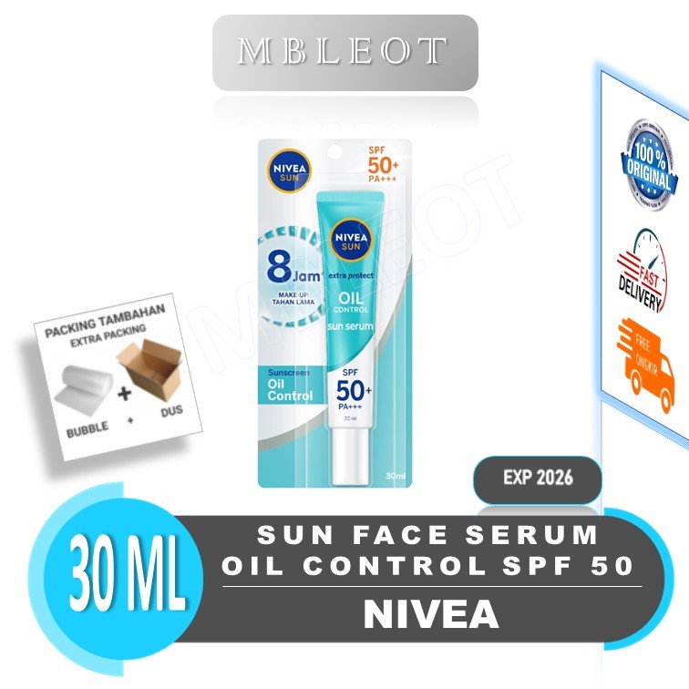 Jual Nivea Sun Protect & White Oil Control Serum SPF 50+ 30ML | Shopee ...