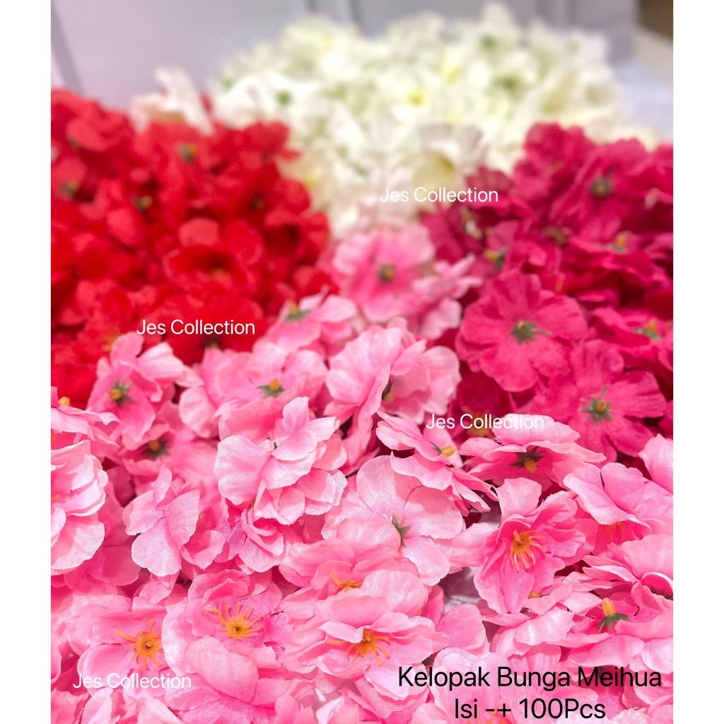 Jual BUNGA SAKURA MEI HWA isi 100 pcs/ HIASAN POHON SAKURA / BUNGA MEI ...