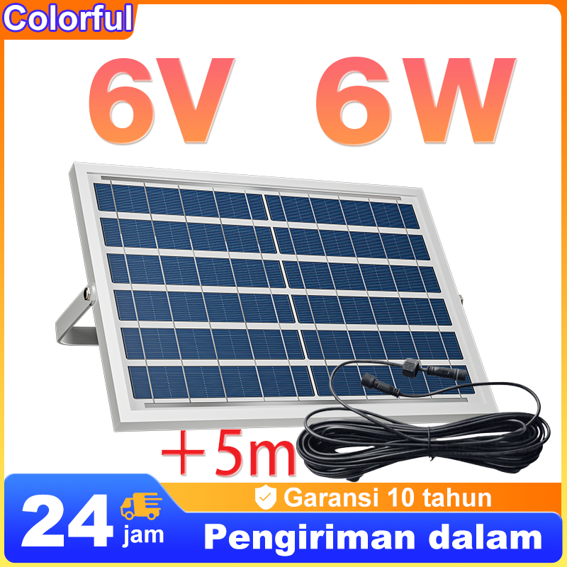 Jual Garansi 10 tahun solar panel 6W Papan solar solar cell panel surya ...
