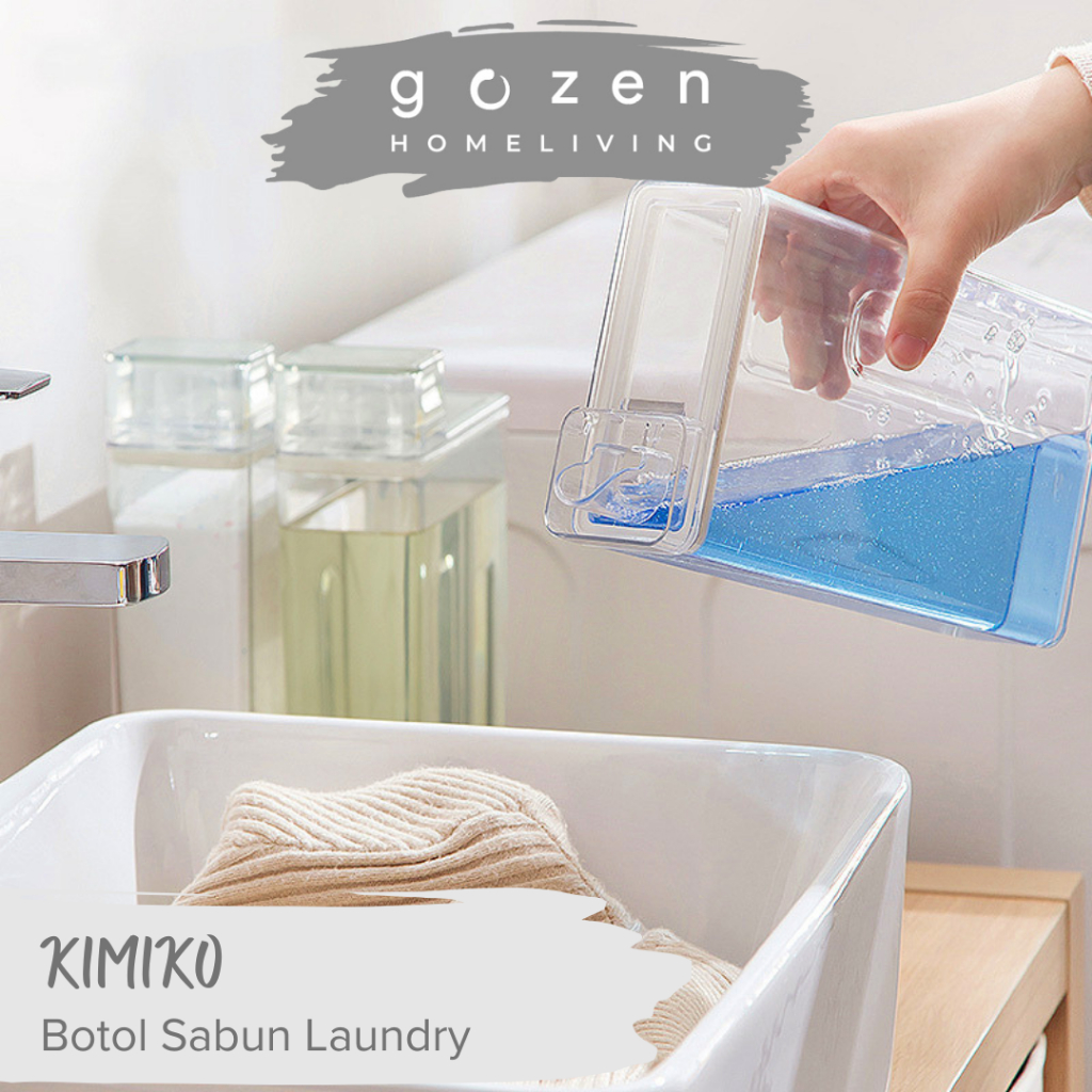 Jual 【GOZEN】KIMIKO Botol Simpan Ditergen Bening Botol Dispenser Sabun ...