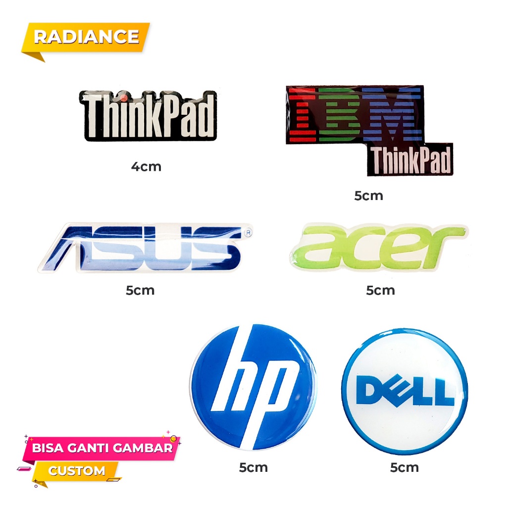 Jual Sticker cutting timbul asus acer ibm thinkpad Dell hp ROG Lenovo ...