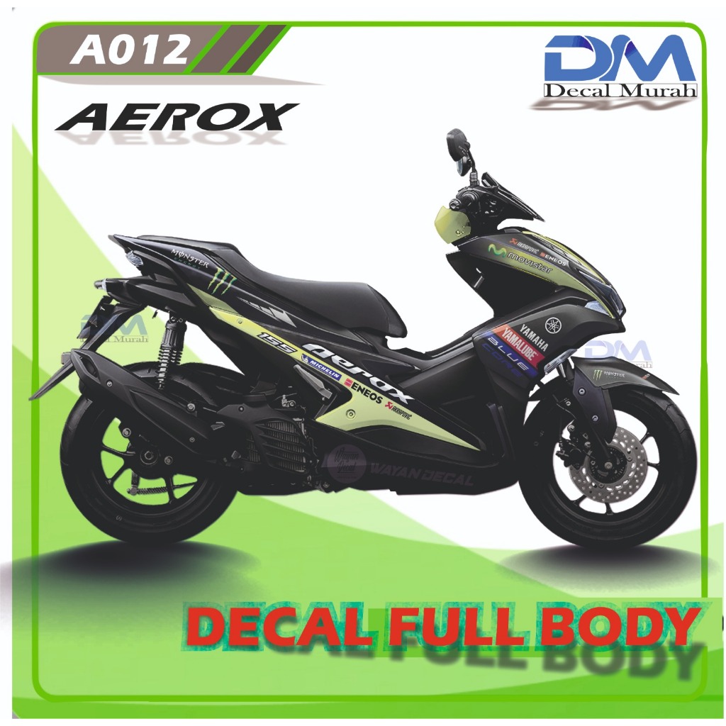 Jual Decal stiker Aerox 155 Old Full body NVX Racing Custom Full body A001-A020 | Shopee Indonesia