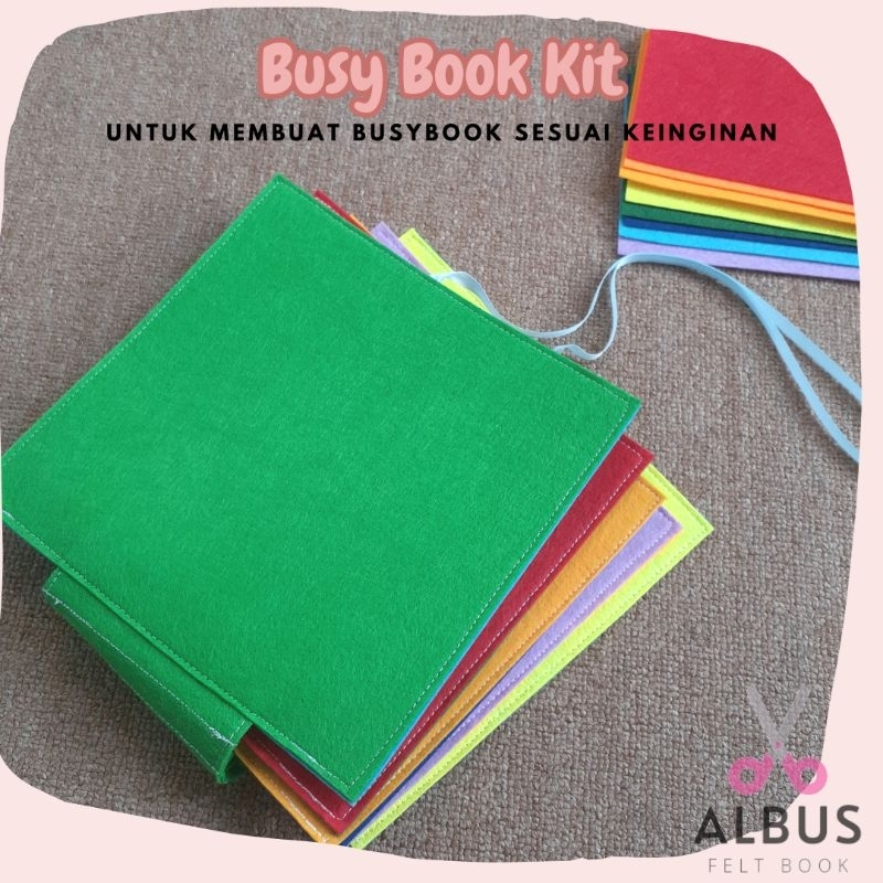 Jual Busy Book Kit Flanel Kaku / Quiet Book Kit / Kit Untuk Pemula ...