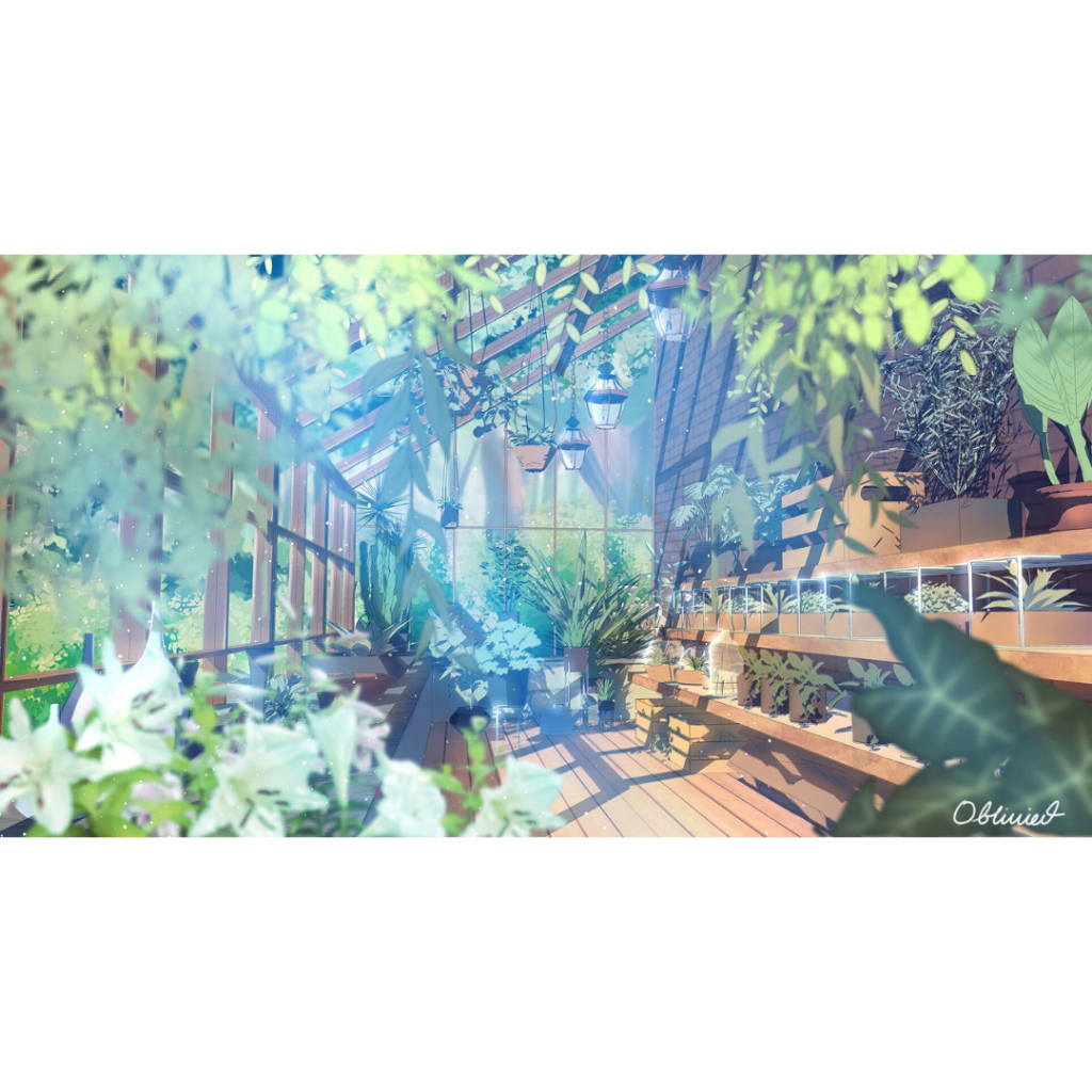 Jual Poster Aesthetic Hiasan Pemandangan Morning Scenery Art Print ...