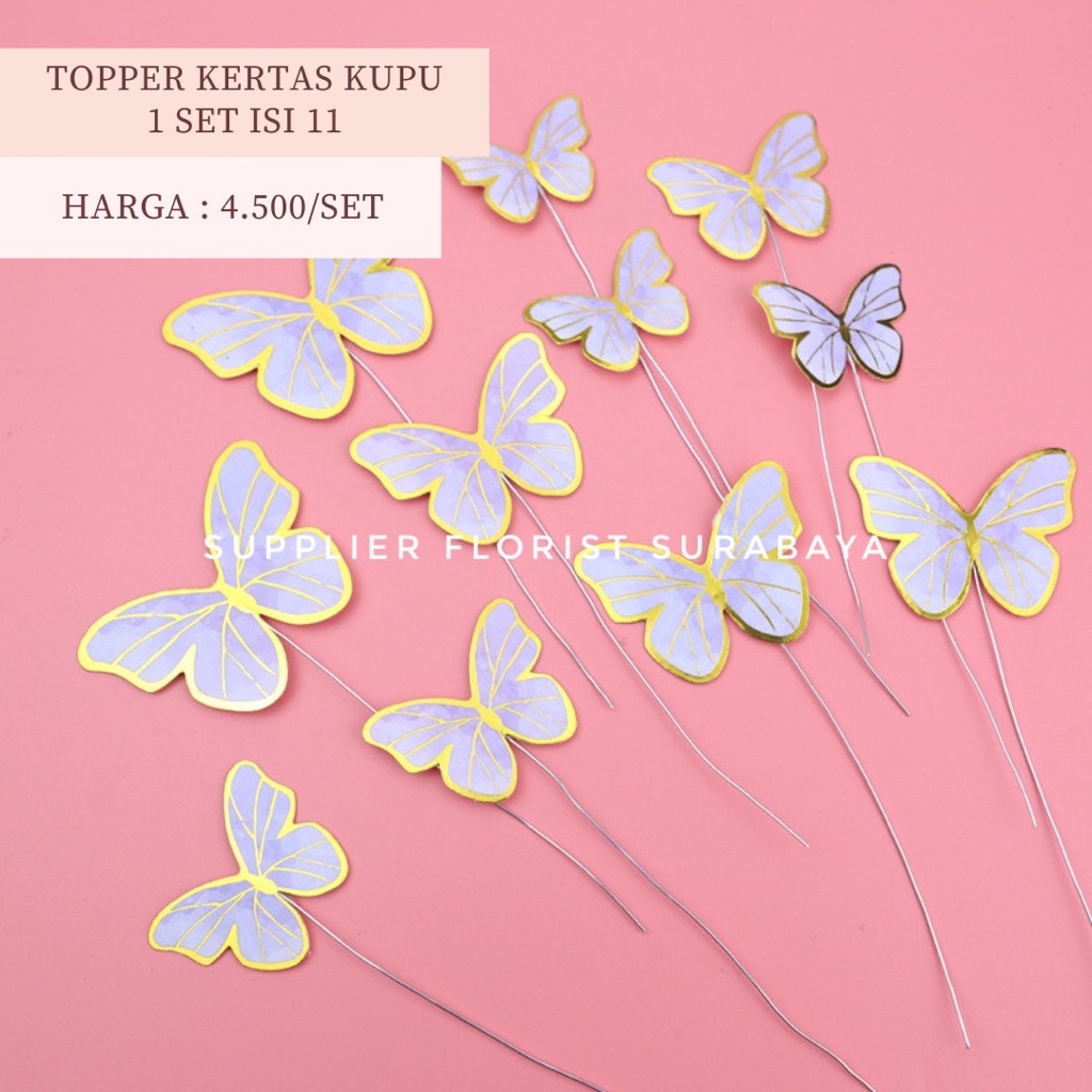 Jual TOPPER HIASAN KUE KUPU KUPU BUTTERFLY CAKE TOPPER ULANG TAHUN ...