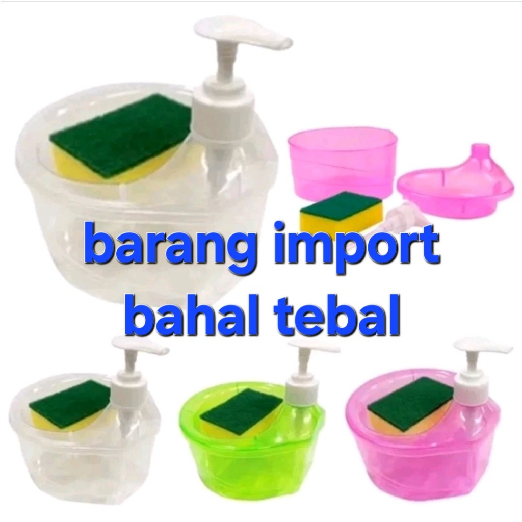 Jual 350GRAM paket tempat sabun cuci piring + spon tempat sabun cair ...