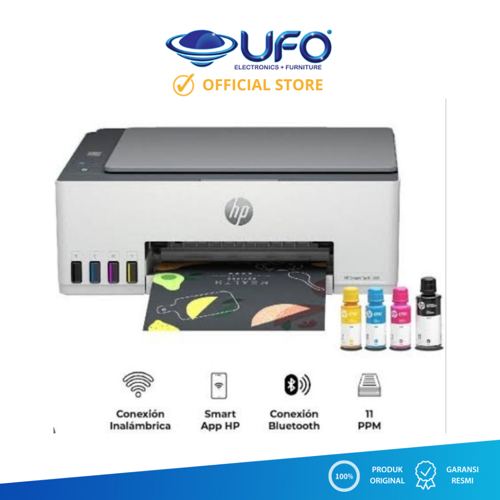 Jual HP ST580 PRINTER SMART TANK 580 PRINT SCAN COPY WIFI GARANSI RESMI ...