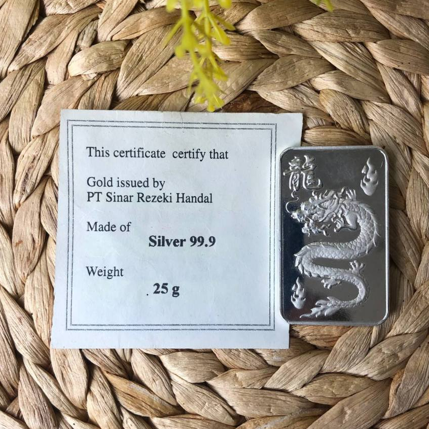 Jual fine silver Sinar Rejeki Handal (SRH)/perak SRH 10gr/25gr/50gr ...
