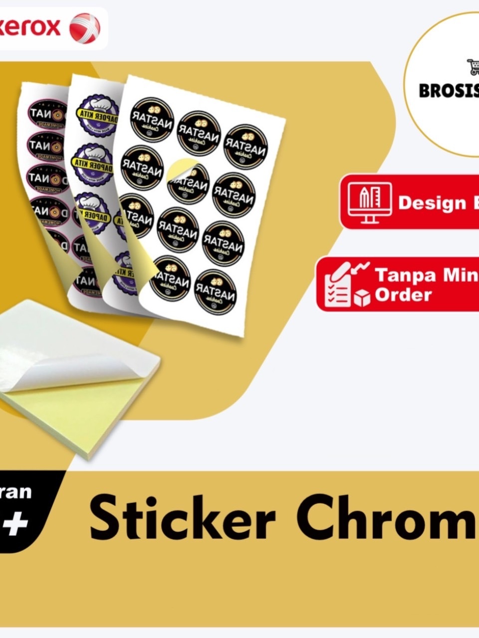 Jual Cetak Sticker A3+ Chromo / Bontak / Vinyl - Cetak Stiker Label ...