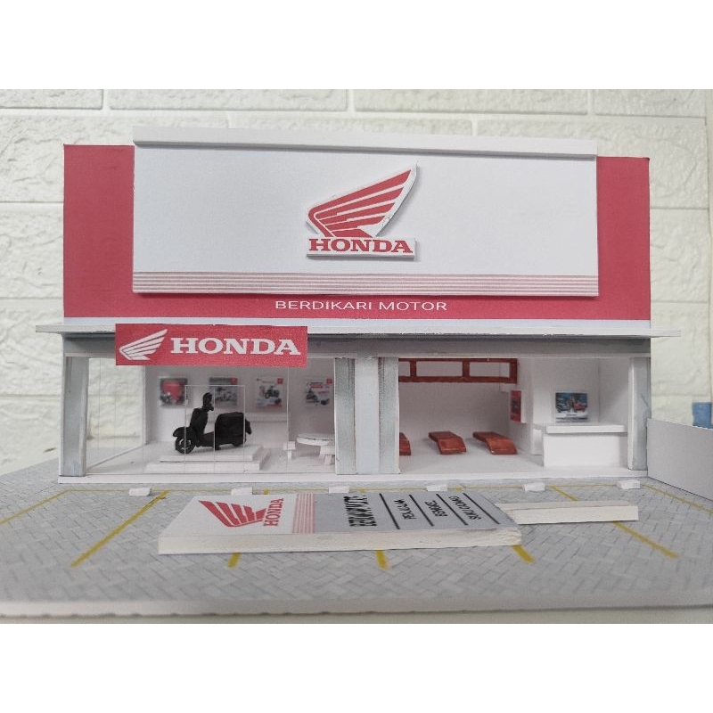 Jual DIORAMA SKALA 1:64 SHOWROOM HONDA MOTOR | Shopee Indonesia
