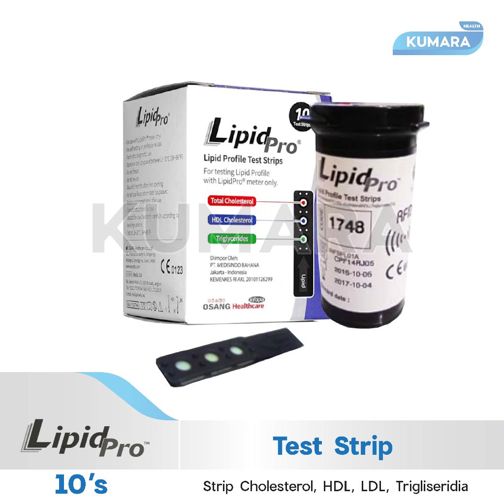 Jual LIPID PRO - Test Strip isi 10's / Strip Tes Kolesterol ...