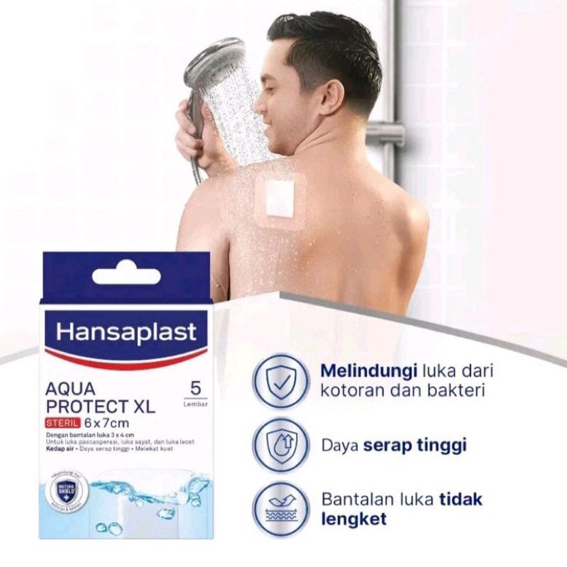 Jual Hansaplast Aqua Protect XL / XXL 3XL 4XL - Plester Luka Besar ...