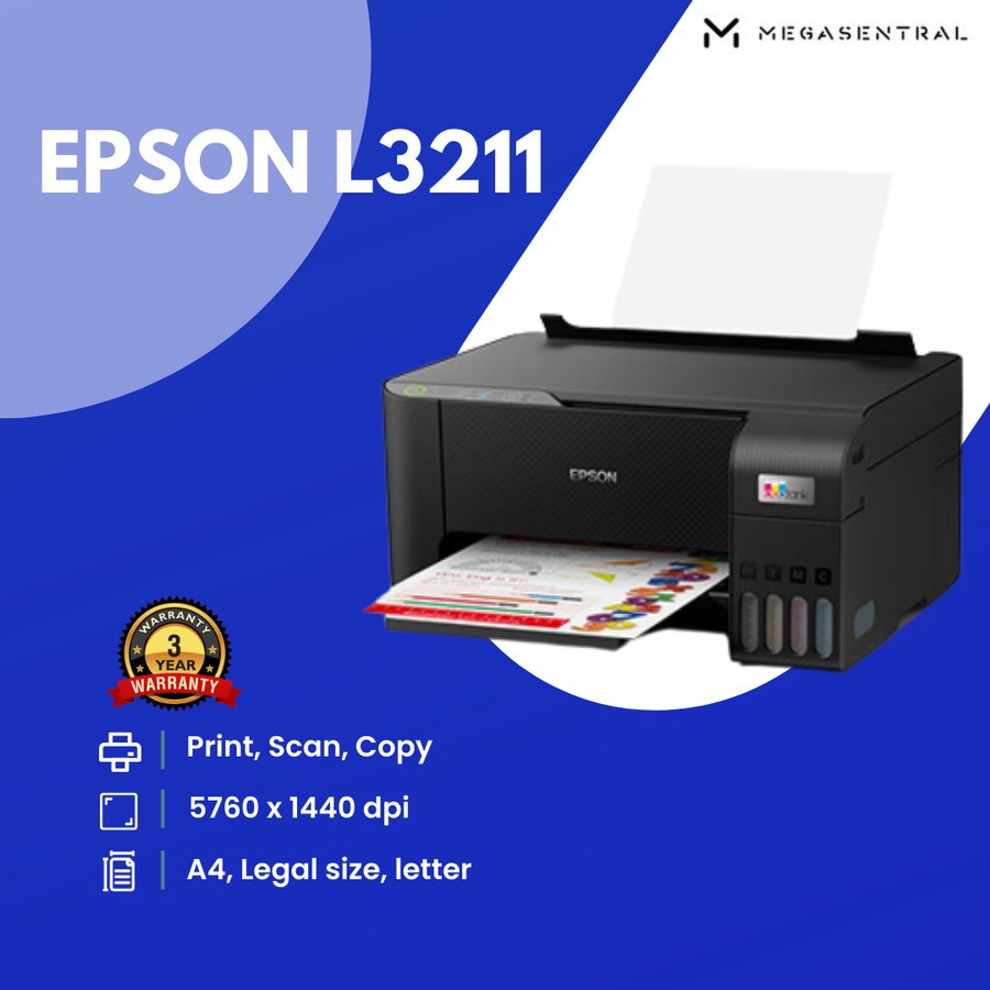 Jual Epson EcoTank L3211 A4 All-in-One Ink Tank Printer | Shopee Indonesia
