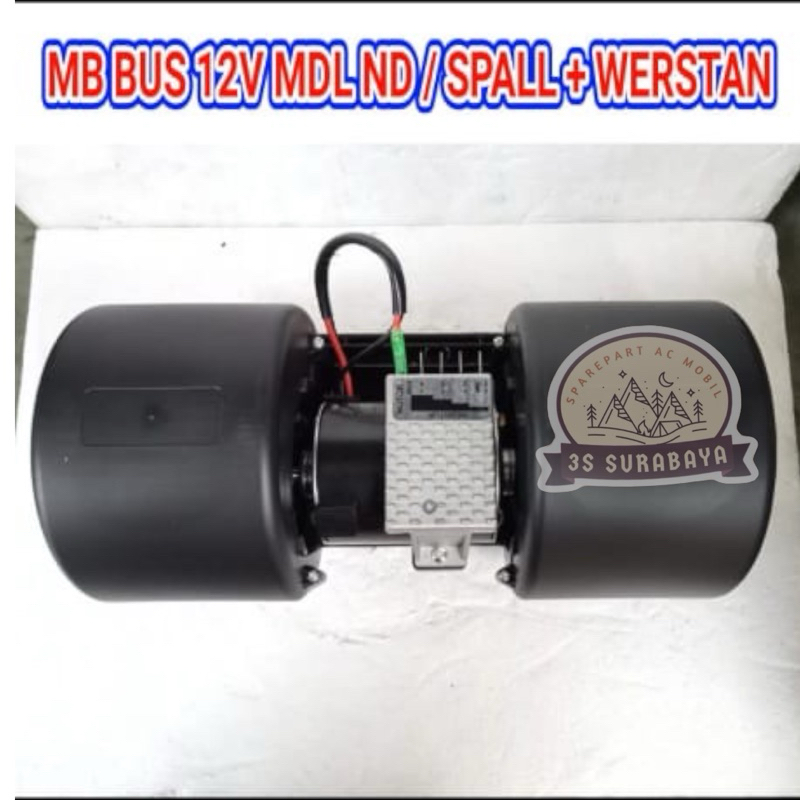 Jual Motor Blower Spall 12 Volt Model Denso + Werstan Ac bus Minibus ...