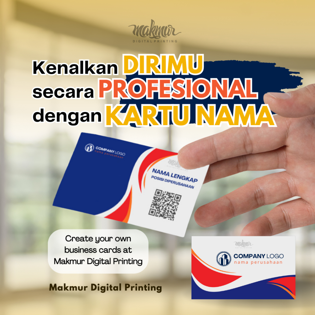 Jual CETAK KARTU NAMA CUSTOM LAMINASI DOFF ATAU GLOSSY FREE DESIGN ...